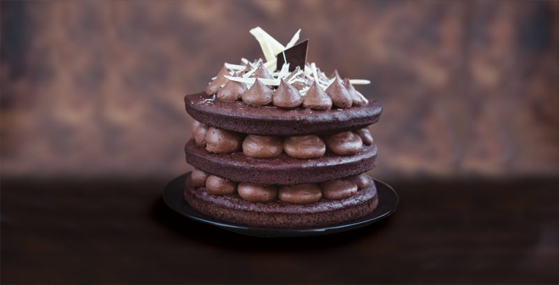 Angel Choco Cake με Ice Choco Filling - Bakery-pastry.gr