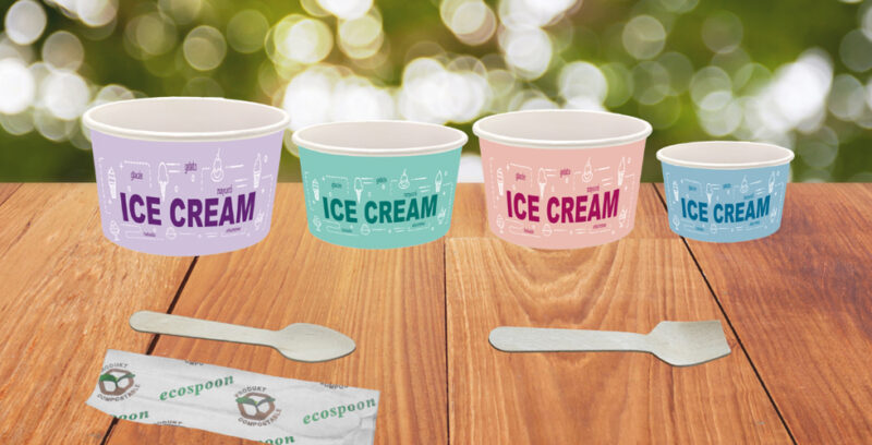 Χάρτινα μπολ παγωτού και κουταλάκια από την TSEPAS PACK AEBE - Bakery ...